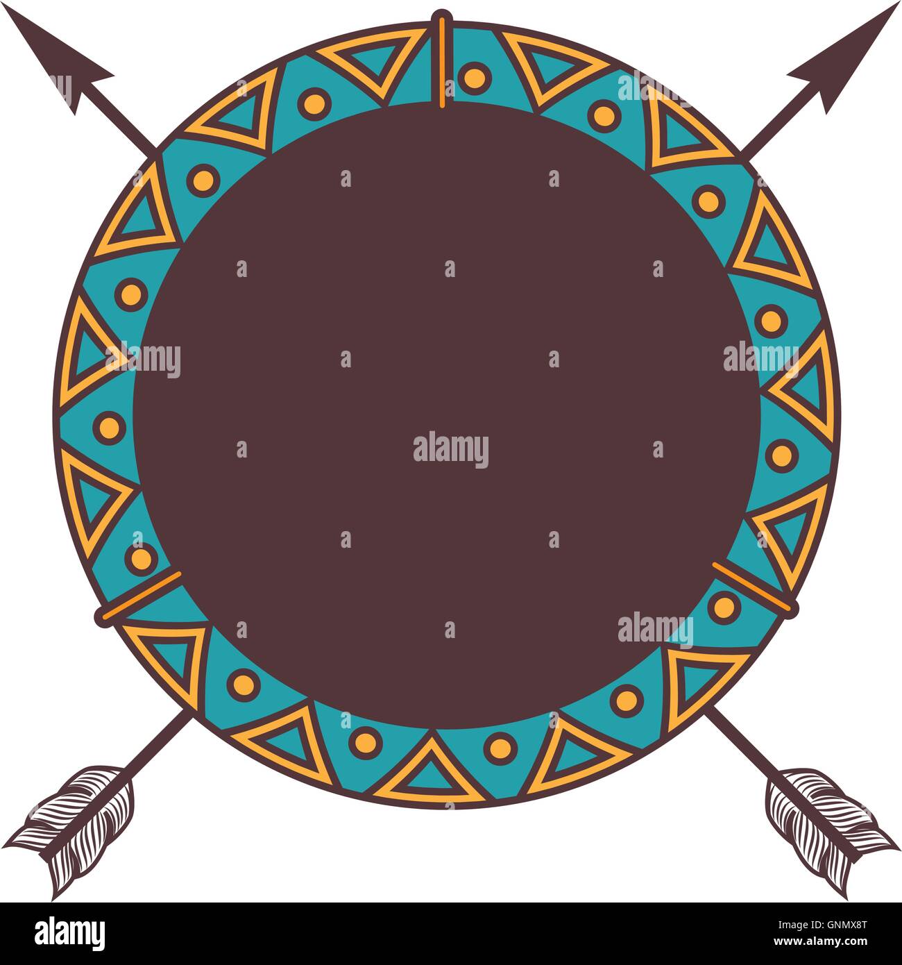 boho stamp cross arrow Stock Vector Image & Art - Alamy