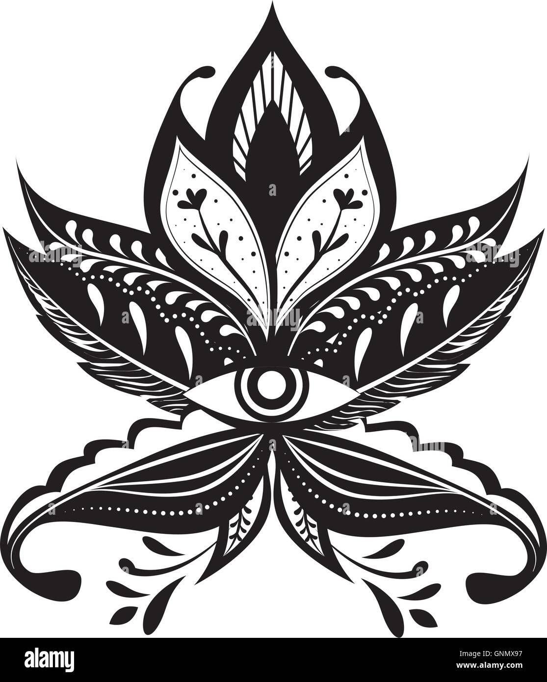 native boho eye decoration Stock Vector Image & Art - Alamy