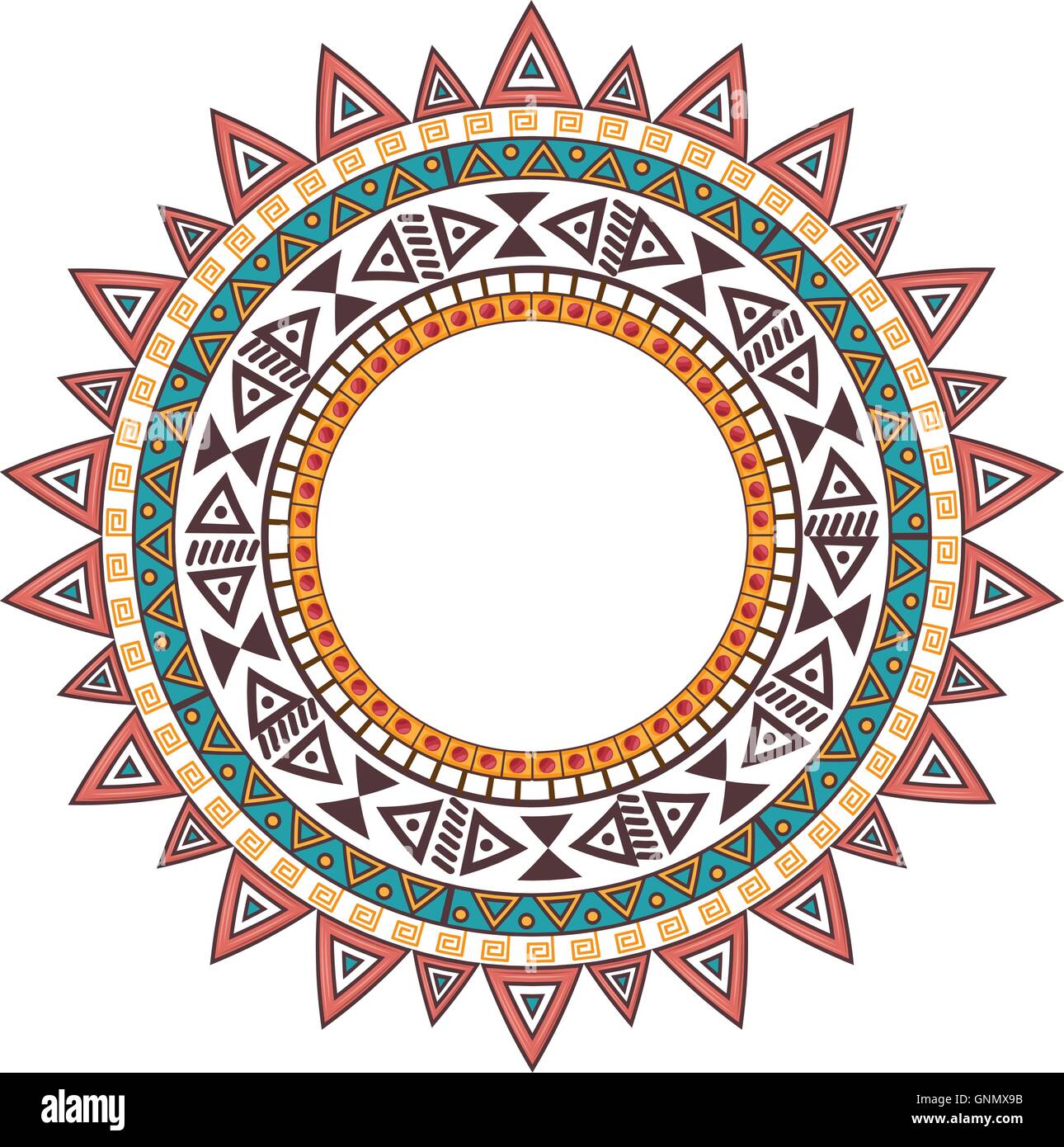 boho native mandala decoration Stock Vector Image & Art - Alamy