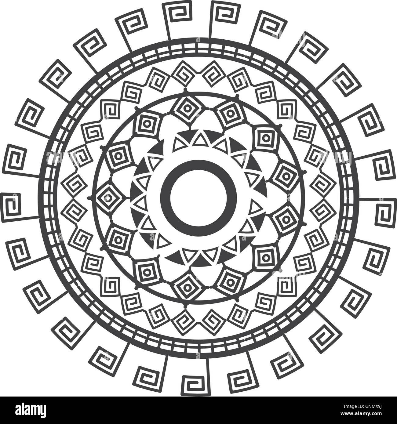 boho native mandala decoration Stock Vector Image & Art - Alamy