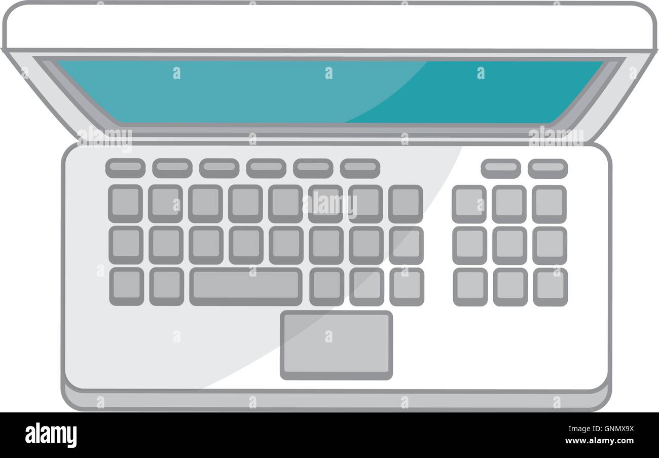 laptop computer top view Stock Vector Image & Art - Alamy