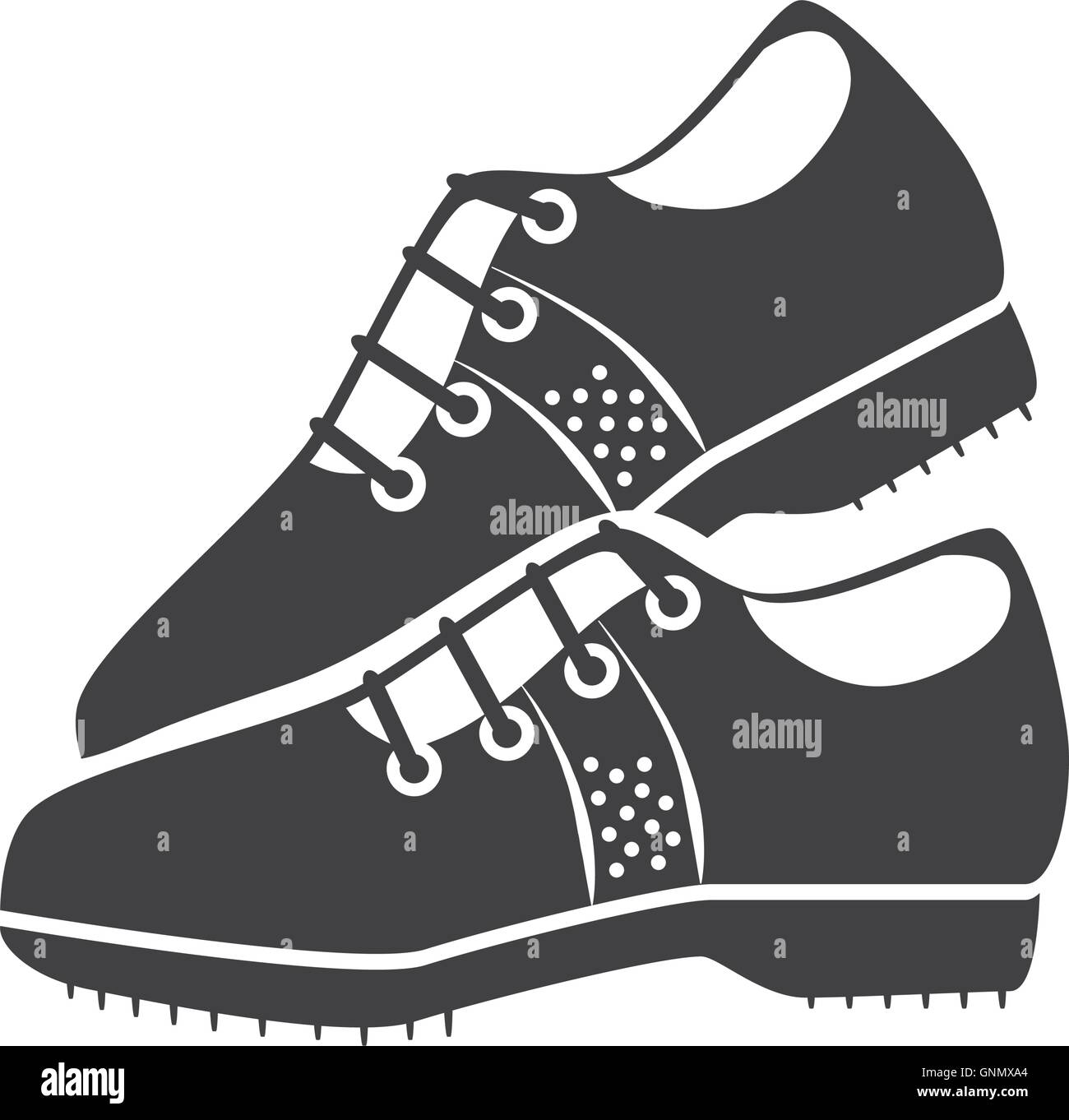 golf shoes equipment Stock Vector Image & Art - Alamy