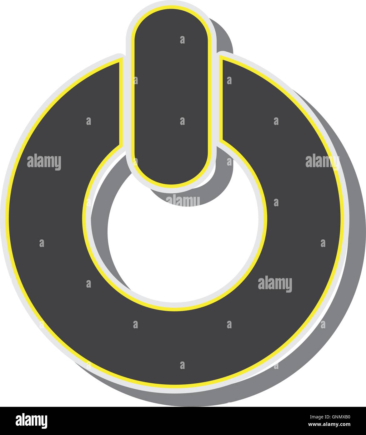 power button push Stock Vector Image & Art - Alamy