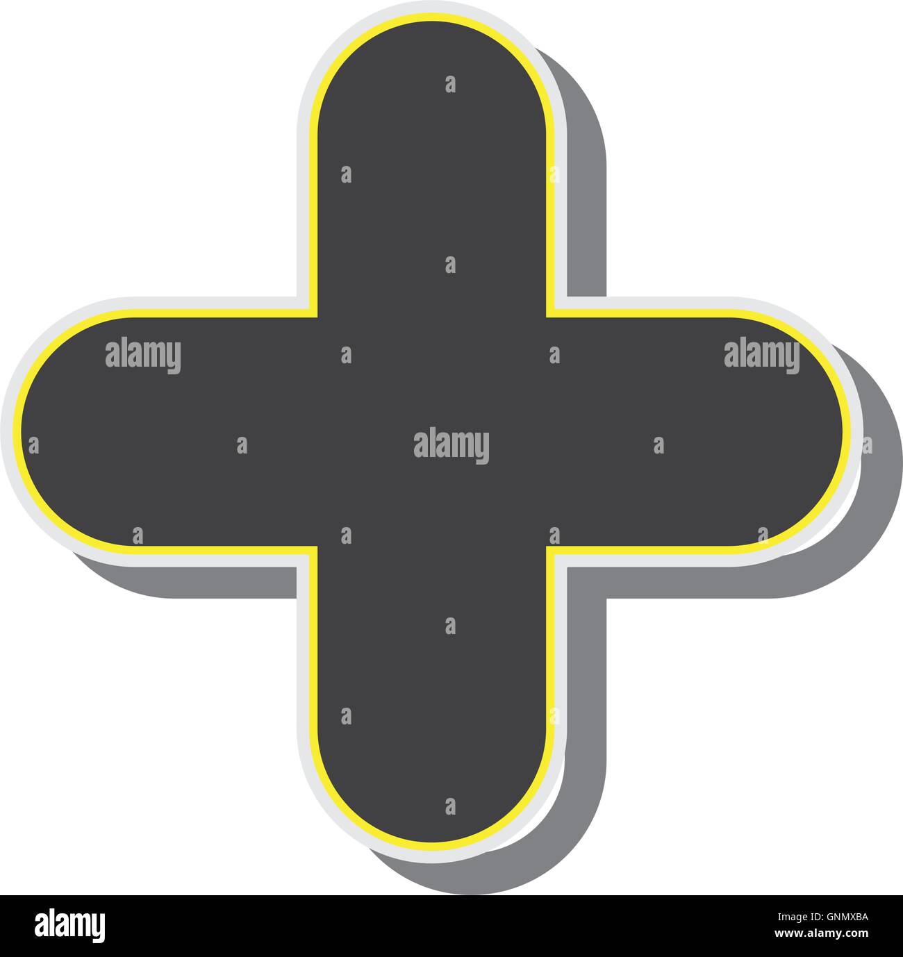 plus cross positive sign Stock Vector Image & Art - Alamy