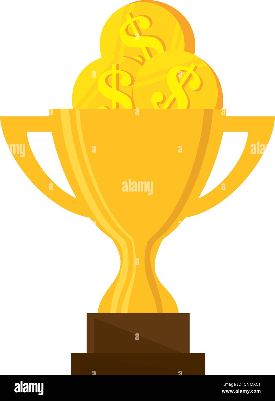trophy coins cup money Stock Vector Image & Art - Alamy