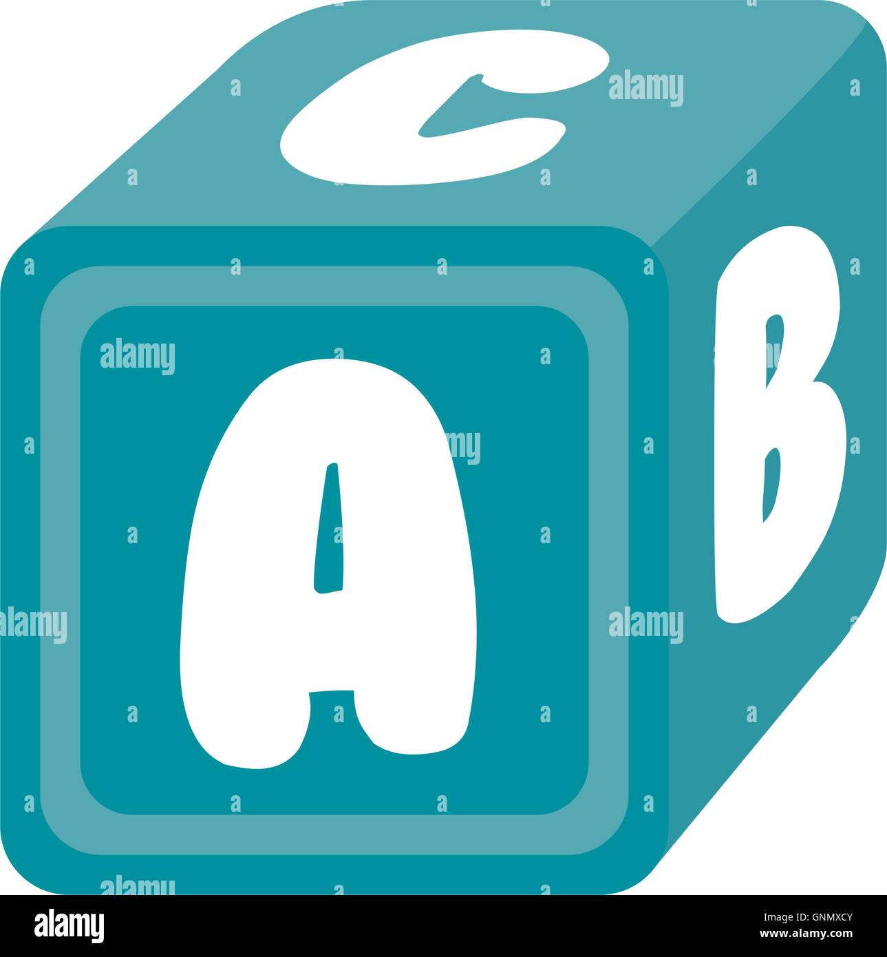 cube blocks ABC toy kid Stock Vector Image & Art - Alamy
