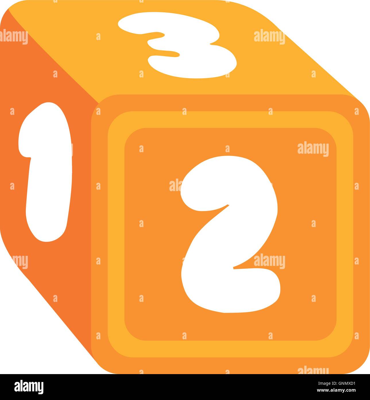 cube blocks 123 toy kid Stock Vector Image & Art - Alamy