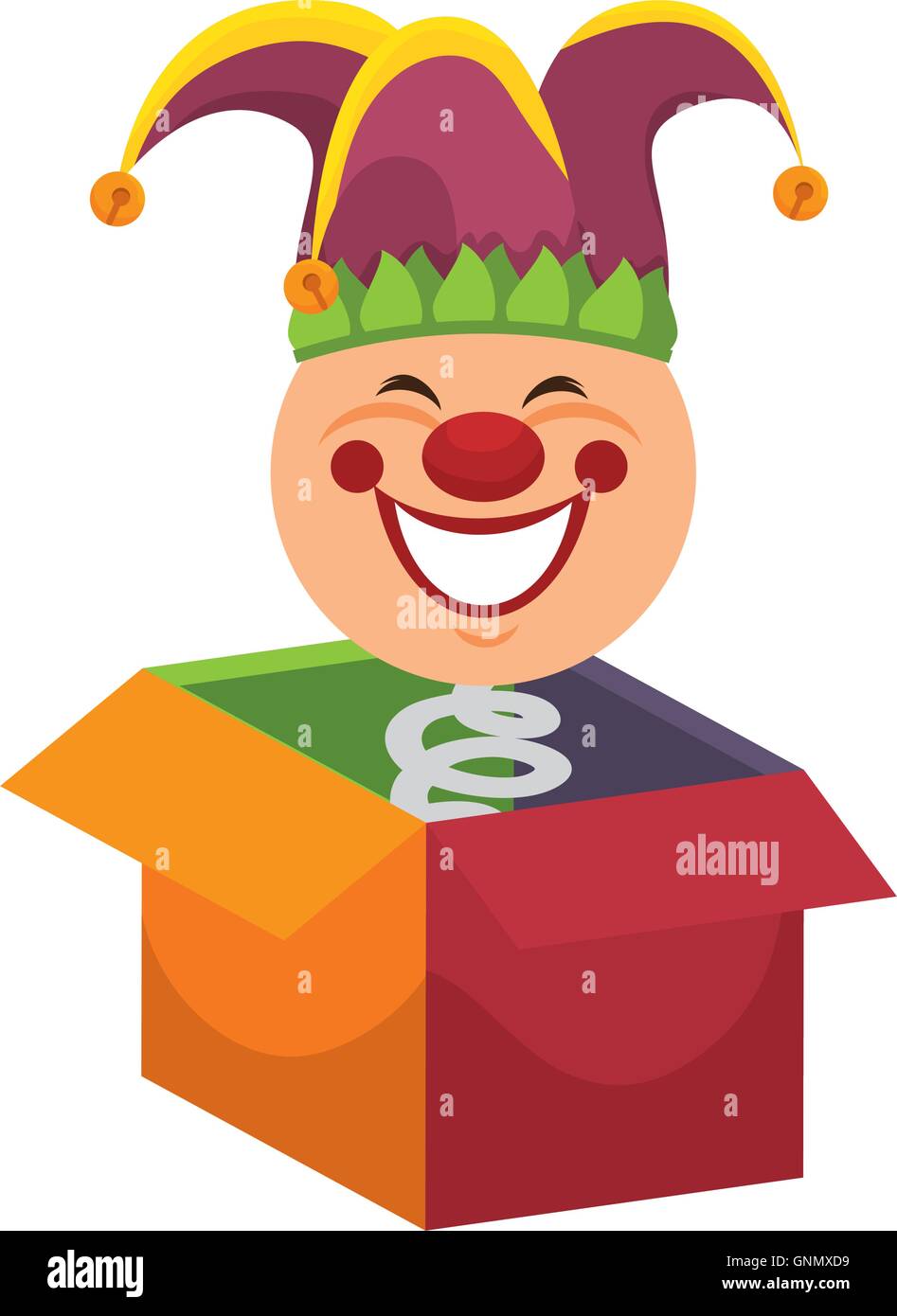 Clown head puppet Stock Vector Images - Alamy