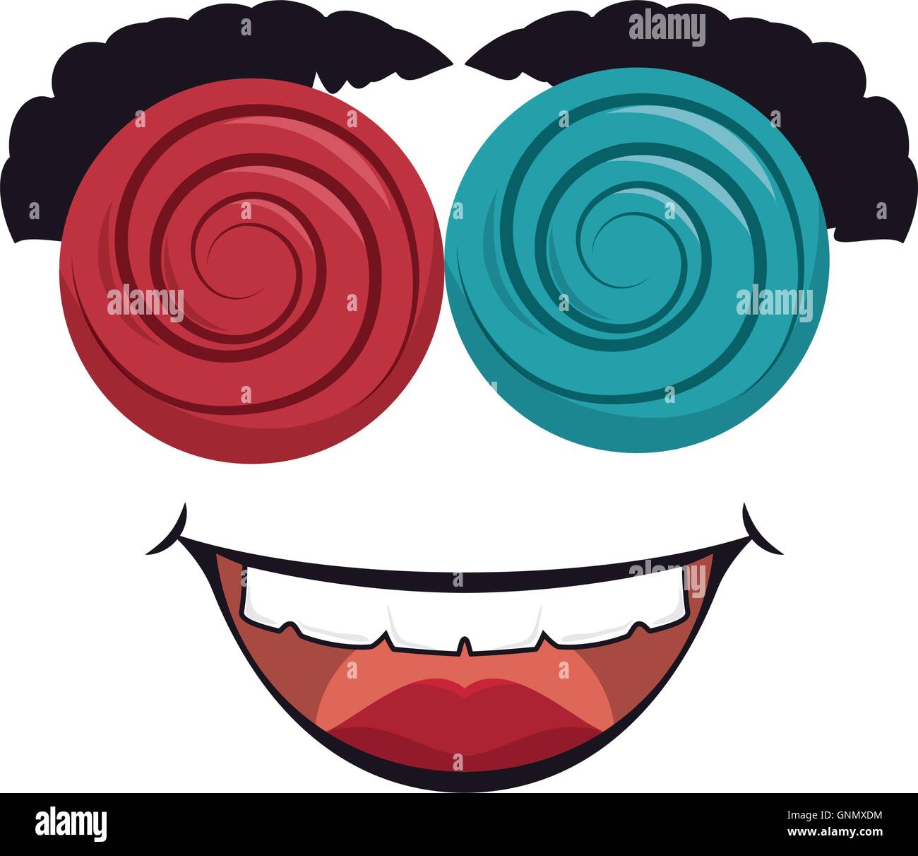 crazy funny mask disguise Stock Vector Image & Art - Alamy
