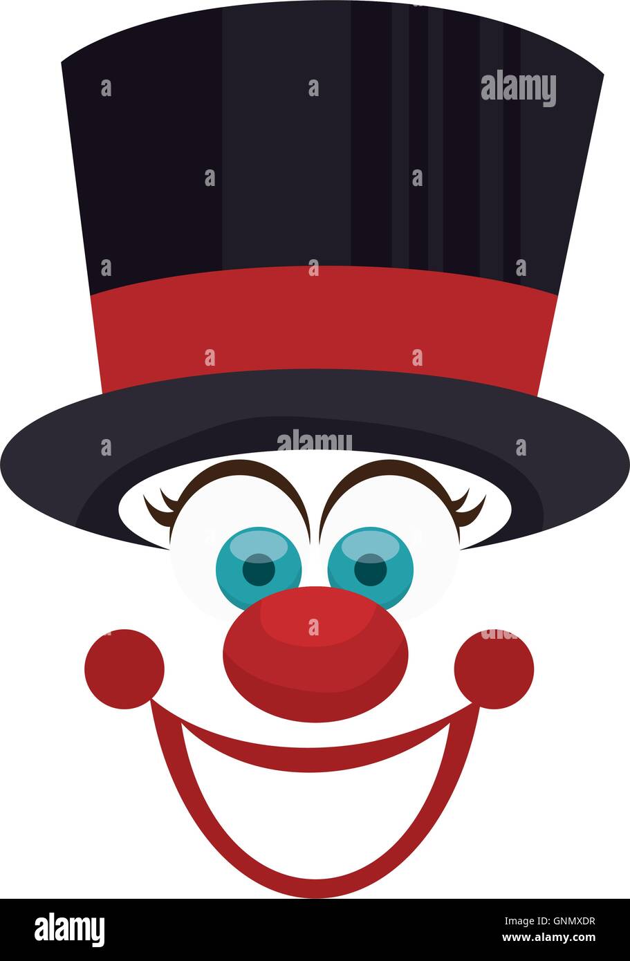 funny clown face cartoon Stock Vector Image & Art - Alamy