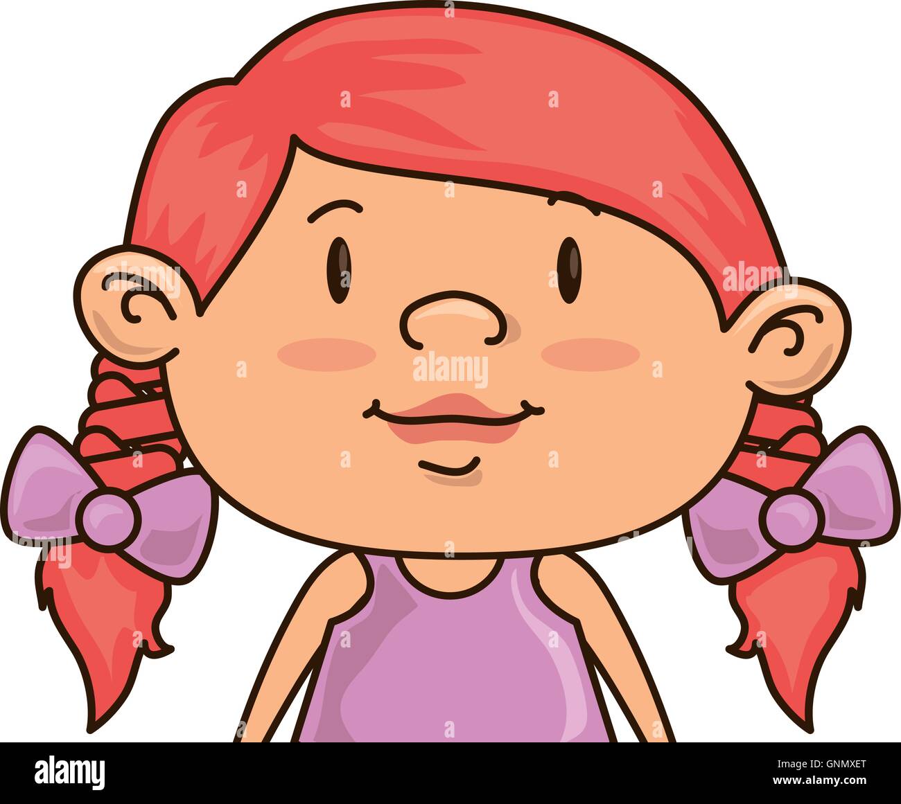 girl kid cartoon Stock Vector Image & Art - Alamy
