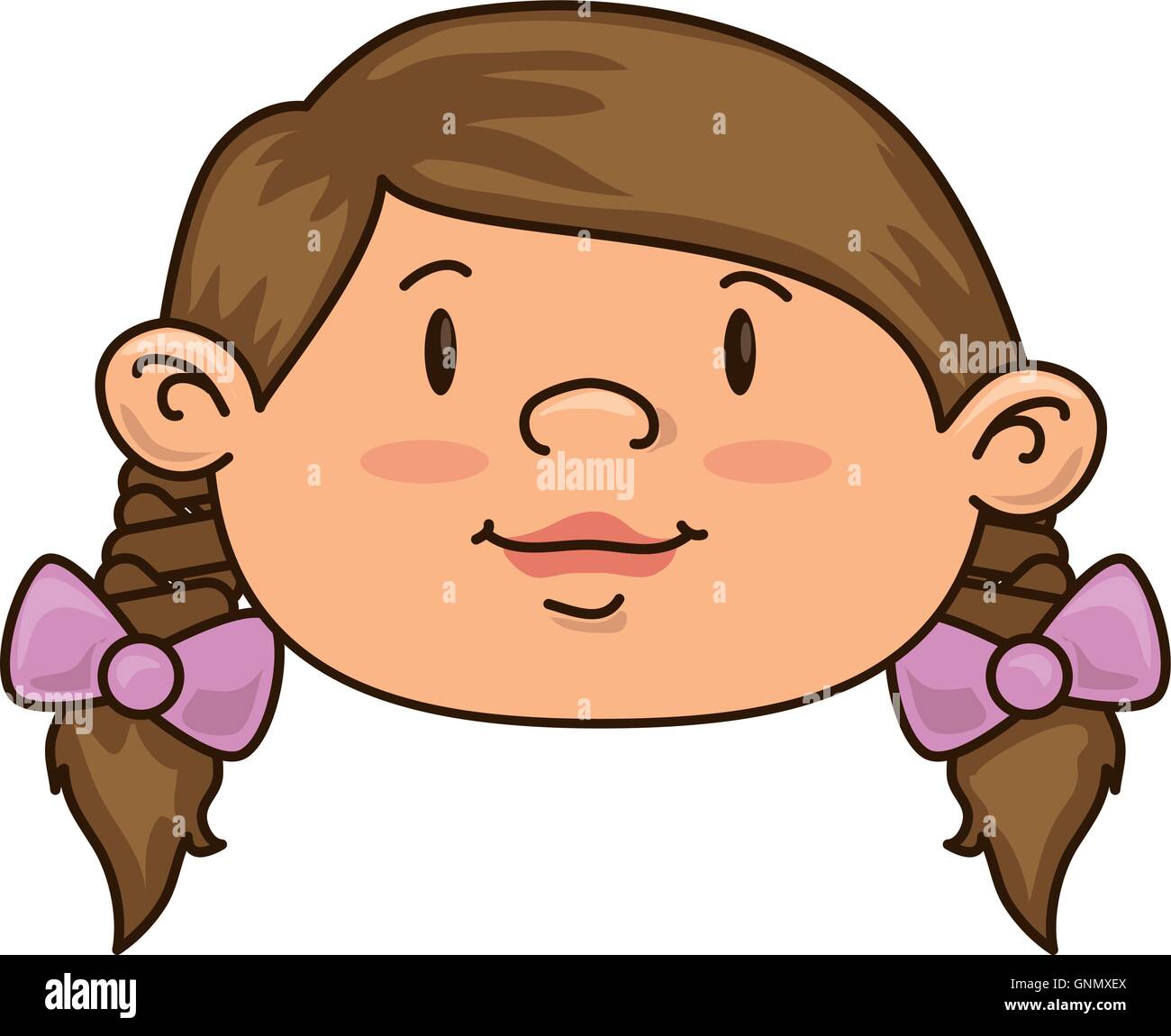 girl kid cartoon Stock Vector Image & Art - Alamy