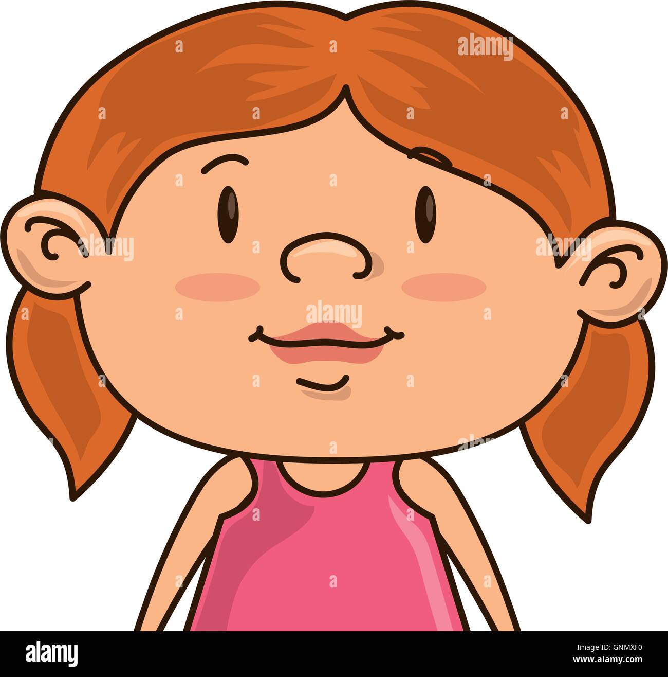girl kid cartoon Stock Vector Image & Art - Alamy