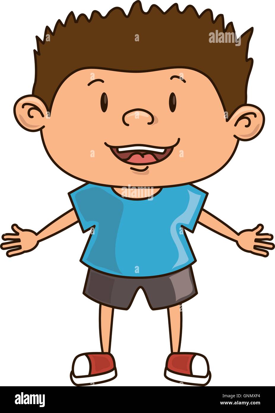 boy kid cartoon Stock Vector Image & Art - Alamy