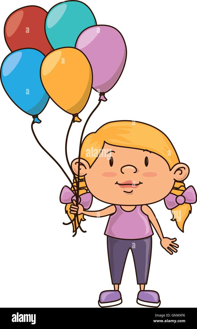 girl kid cartoon Stock Vector Image & Art - Alamy