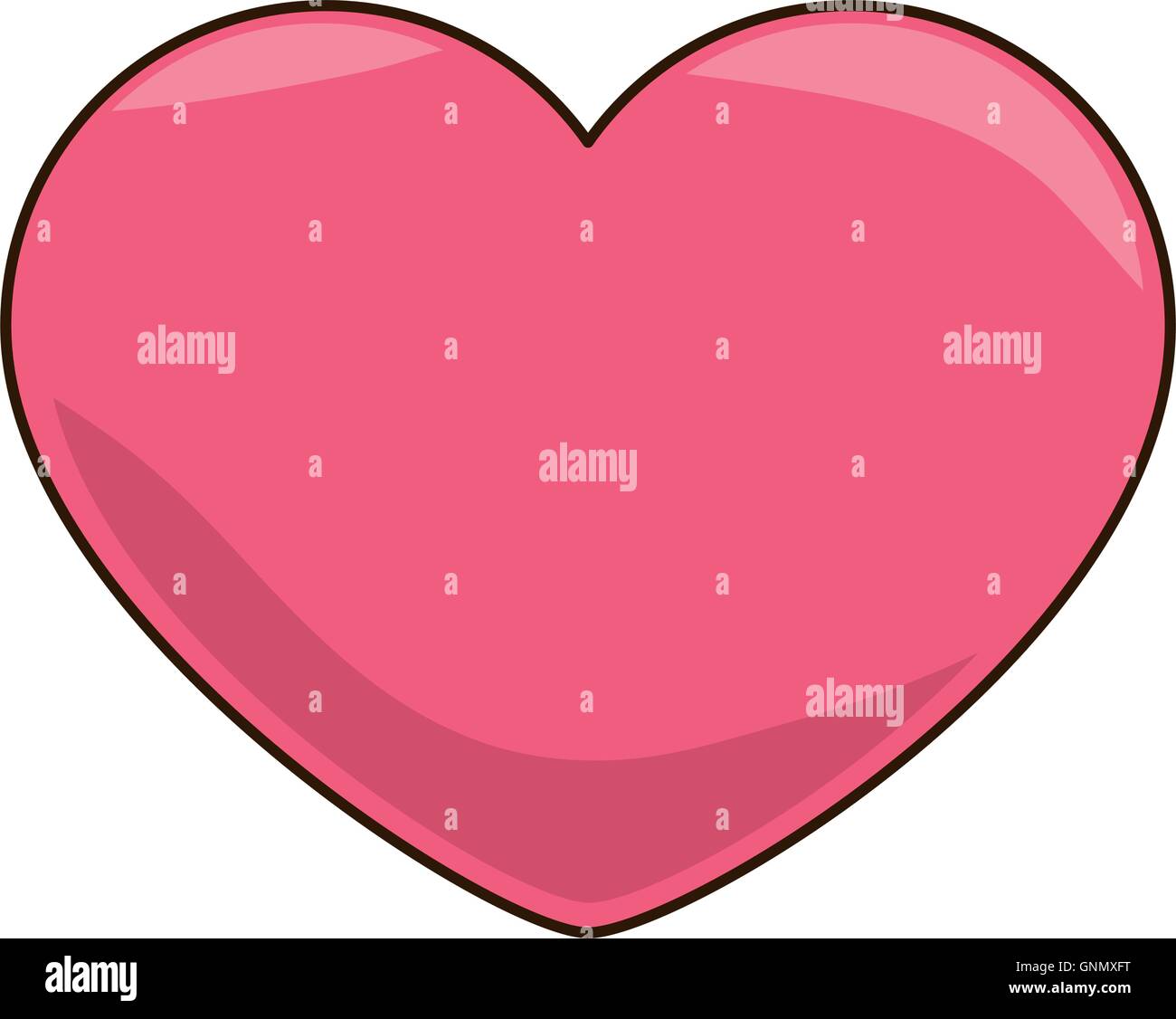 pink heart love shape Stock Vector Image & Art - Alamy