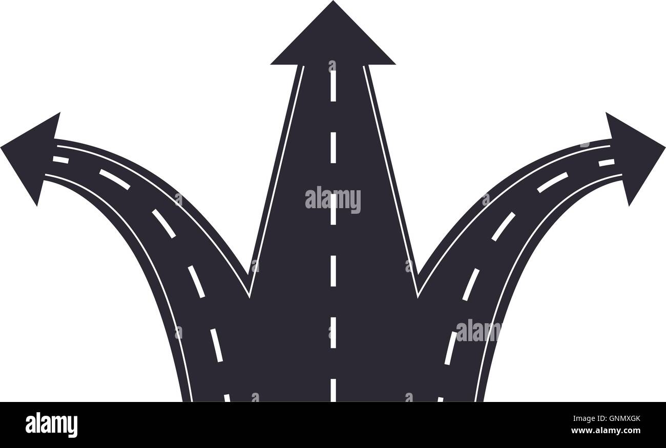 road way direction arrow Stock Vector Image & Art - Alamy