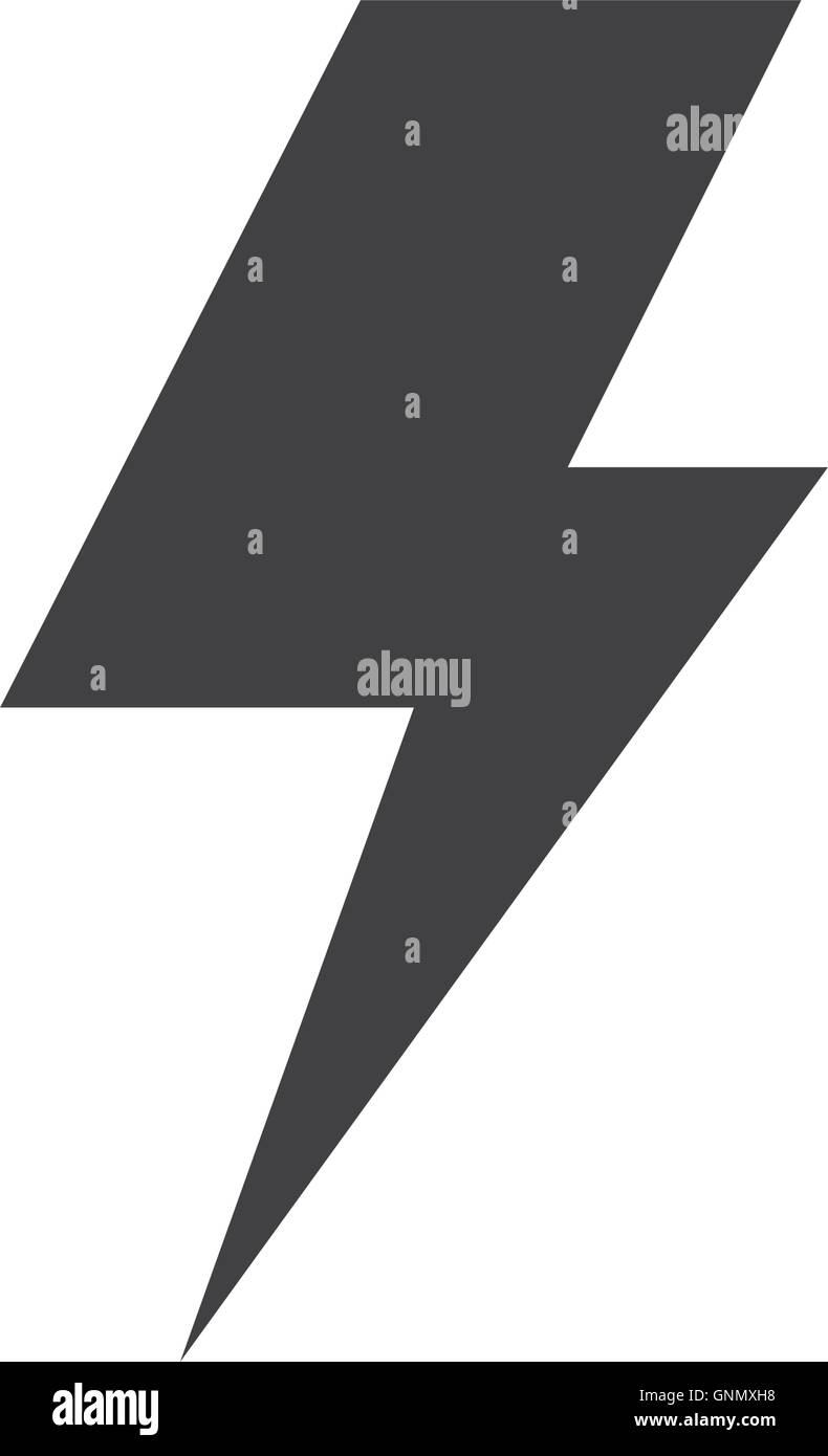 bolt thunder shape Stock Vector Image & Art - Alamy
