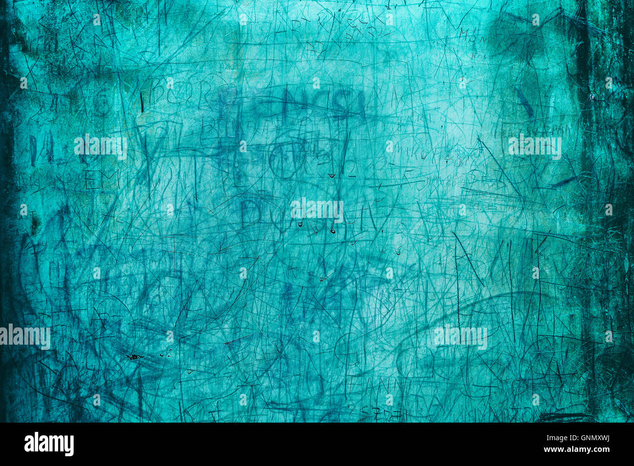 Scratched green damaged metal background Stock Photo - Alamy
