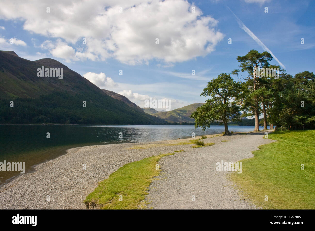 Lake Buttermere, High Stile, Lake District National Park, Cumbria ...