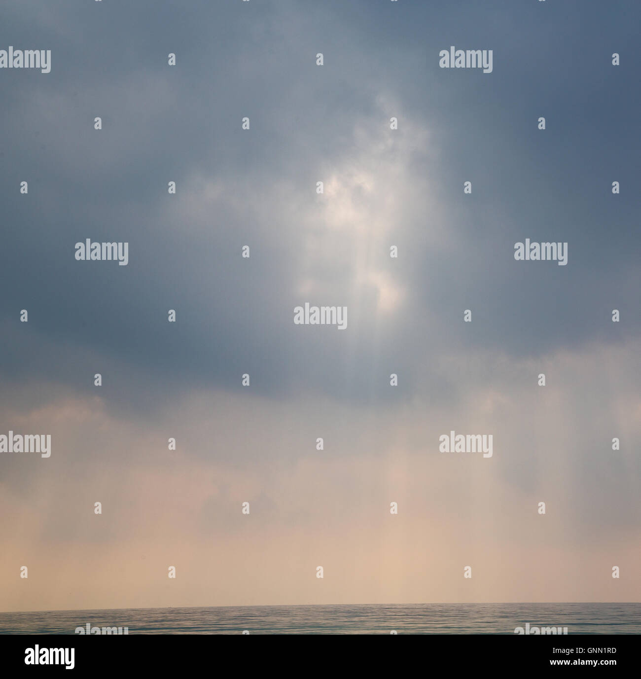 the blurred sun falling down arabian sea ocean in oman coastline Stock ...