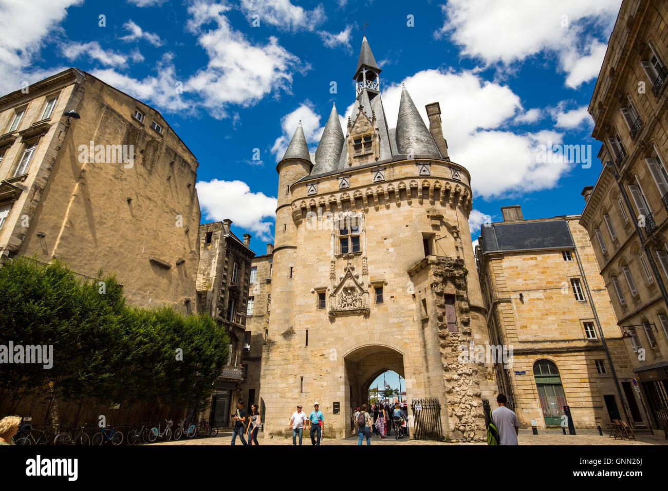 Unesco World Heritage Site. Porte Cailhau, a door in the walls of the ...