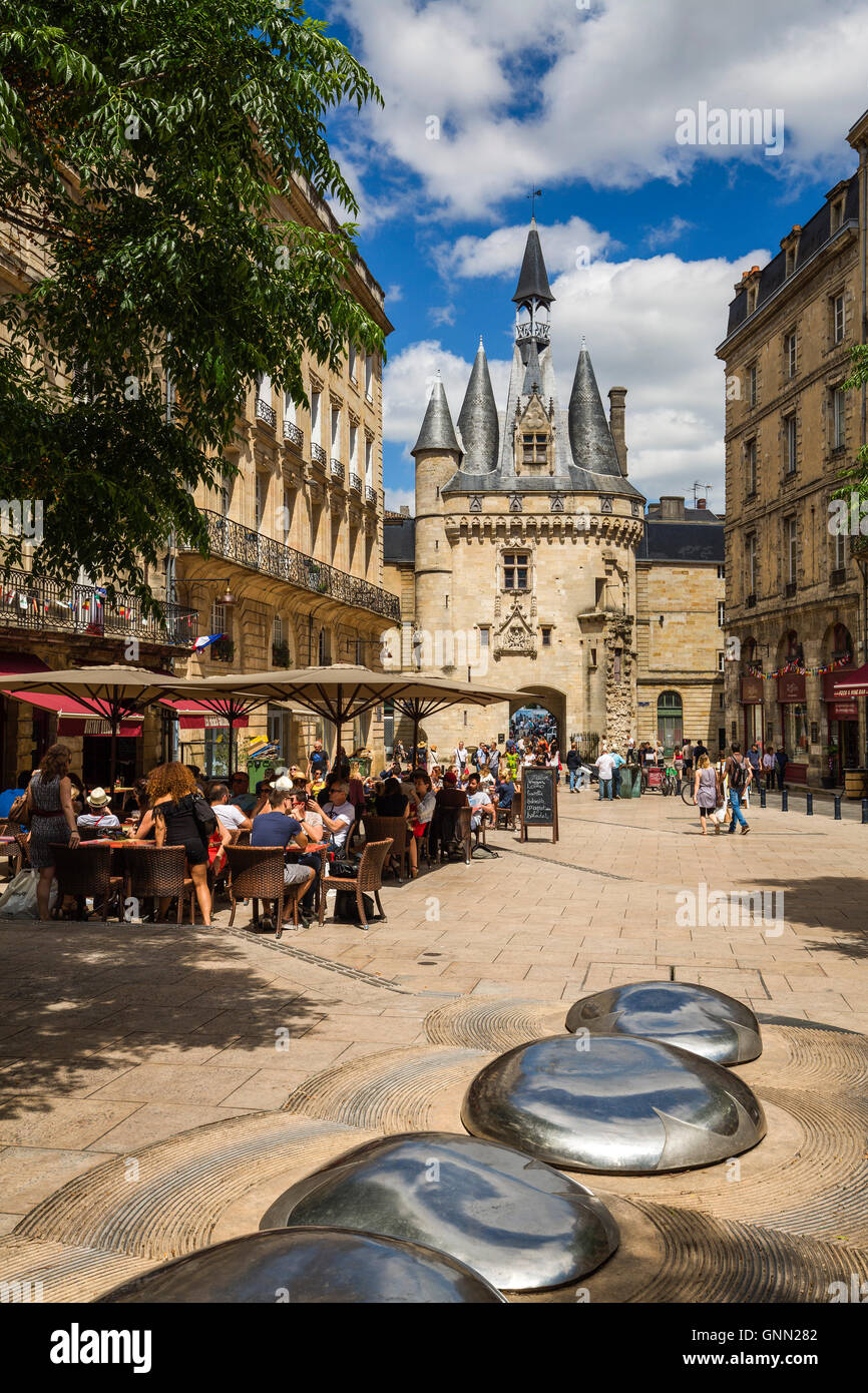 Unesco World Heritage Site. Porte Cailhau, a door in the walls of the ...