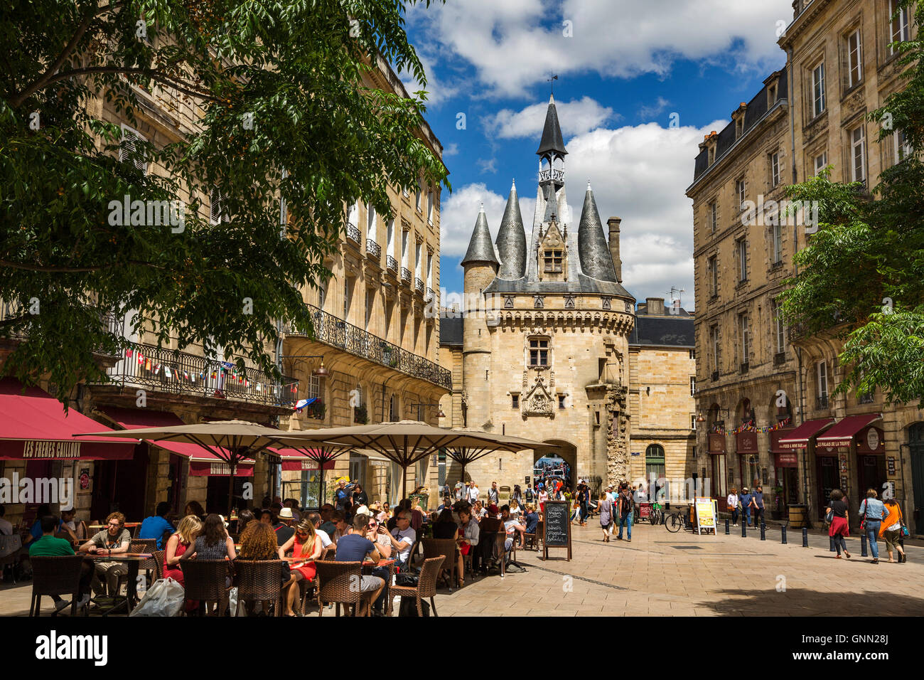Unesco World Heritage Site. Porte Cailhau, a door in the walls of the ...