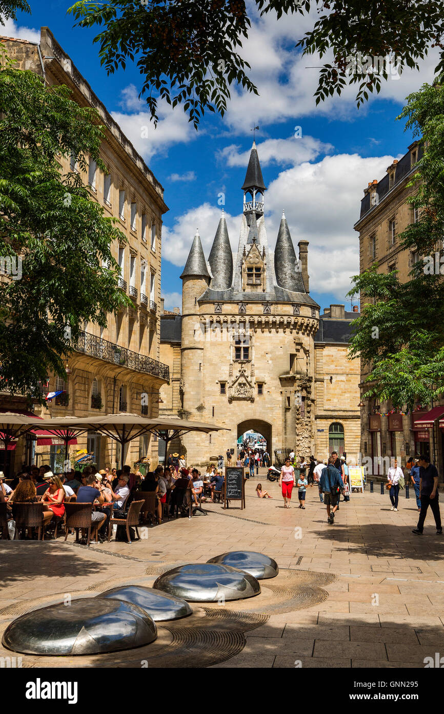 Unesco World Heritage Site. Porte Cailhau, a door in the walls of the ...