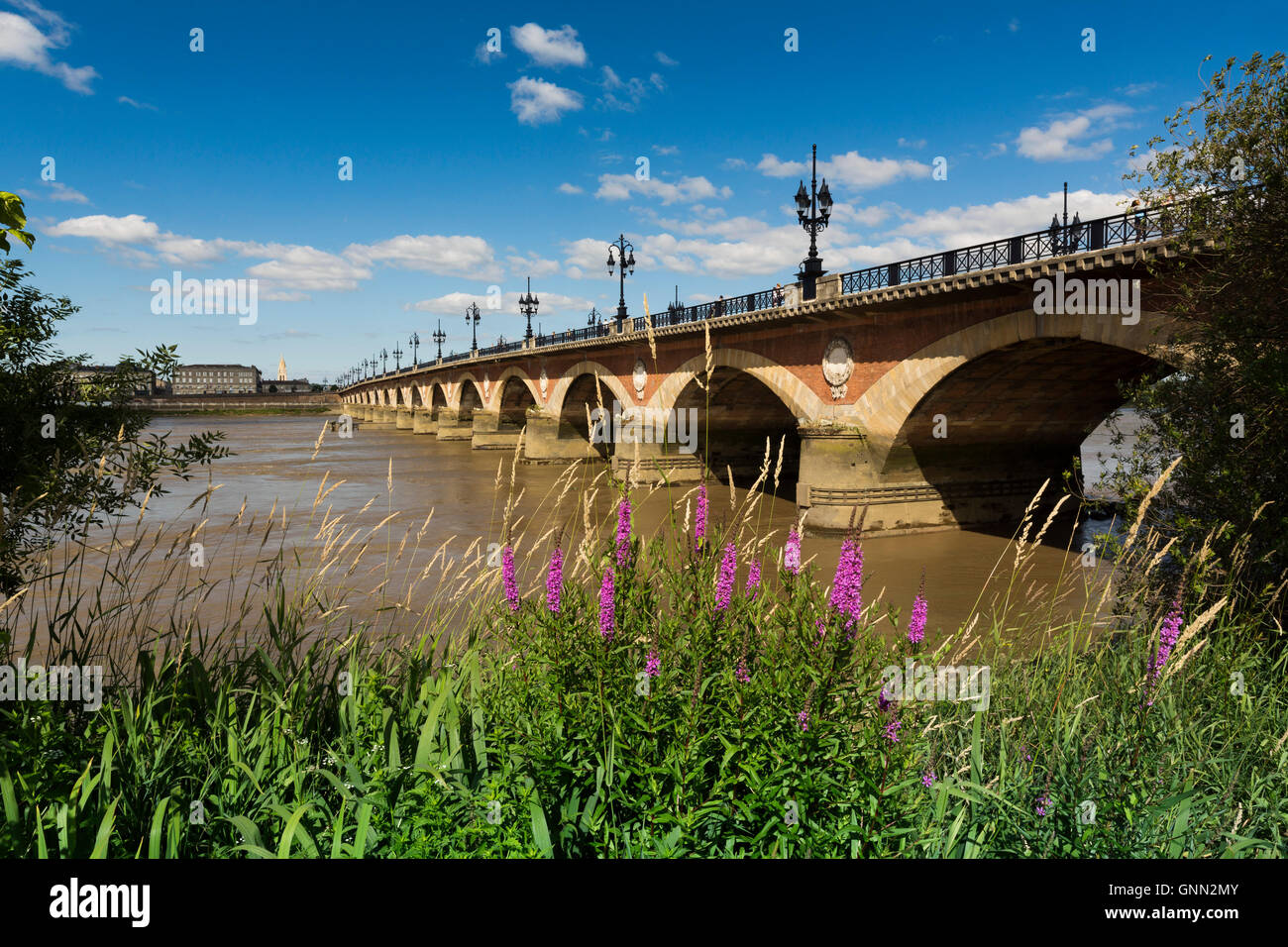 Tourist pont de pierre stone bridge hi-res stock photography and images ...