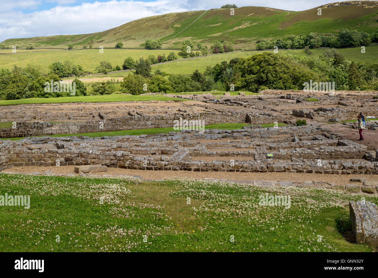 Northumberland, England, UK. Vindolanda Roman Fort Stock Photo - Alamy