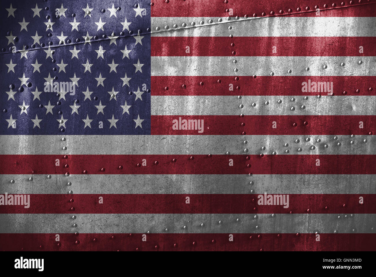 metal texutre or background with USA flag Stock Photo - Alamy