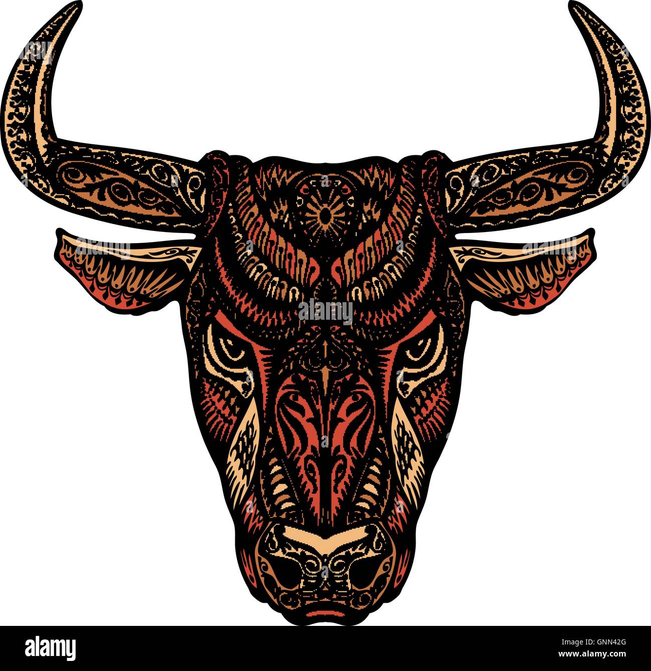 Minotaur Head Drawing
