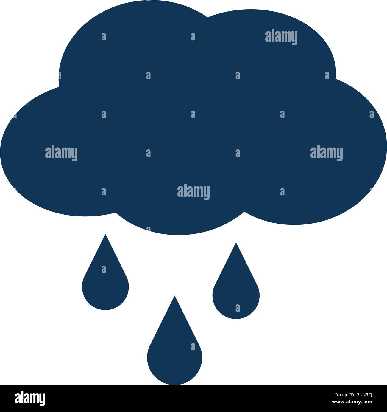 cloud drop raining design Stock Vector Image & Art - Alamy