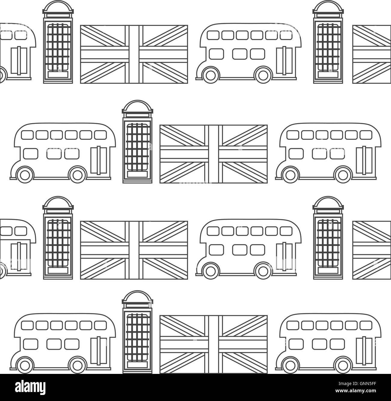 telephone bus flag of london design Stock Vector Image & Art - Alamy