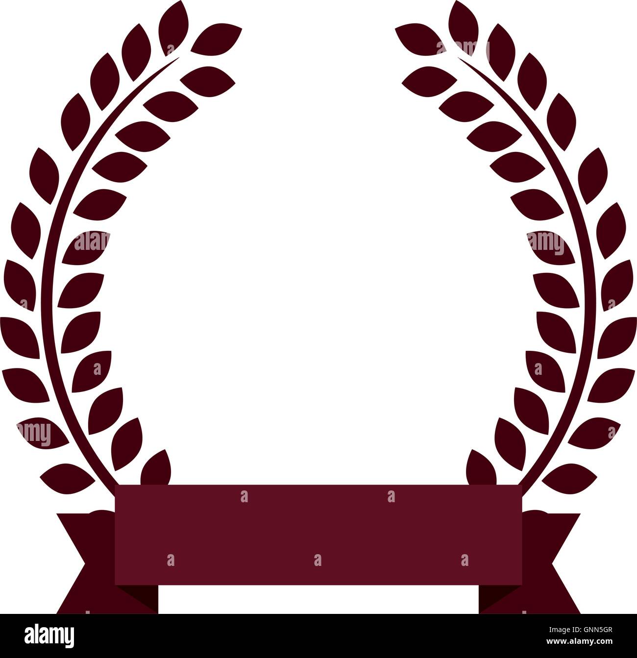 ribbon wreath label design Stock Vector Image & Art - Alamy