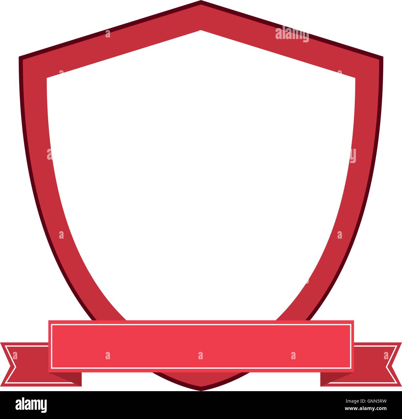 shield ribbon banner design Stock Vector Image & Art - Alamy