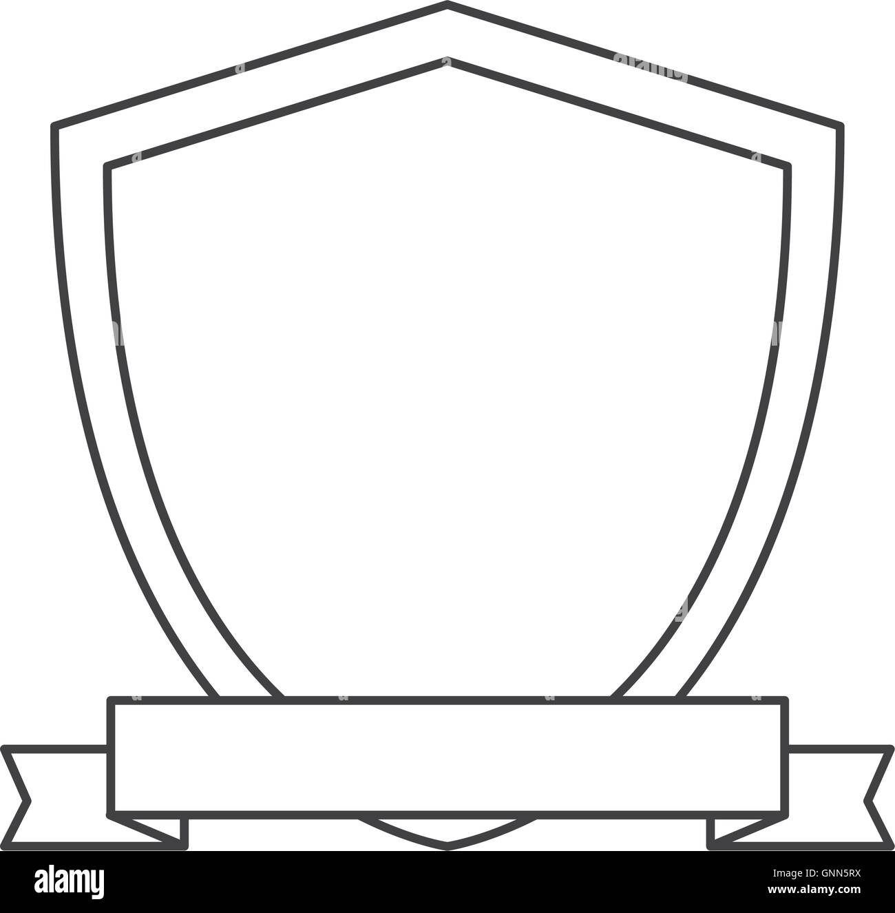 Shield Ribbon Banner Design Stock Vector Image And Art Alamy