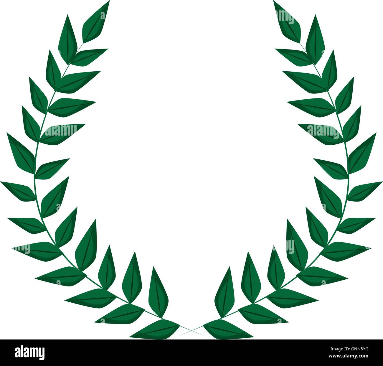 wreath leaves crown design Stock Vector Image & Art - Alamy