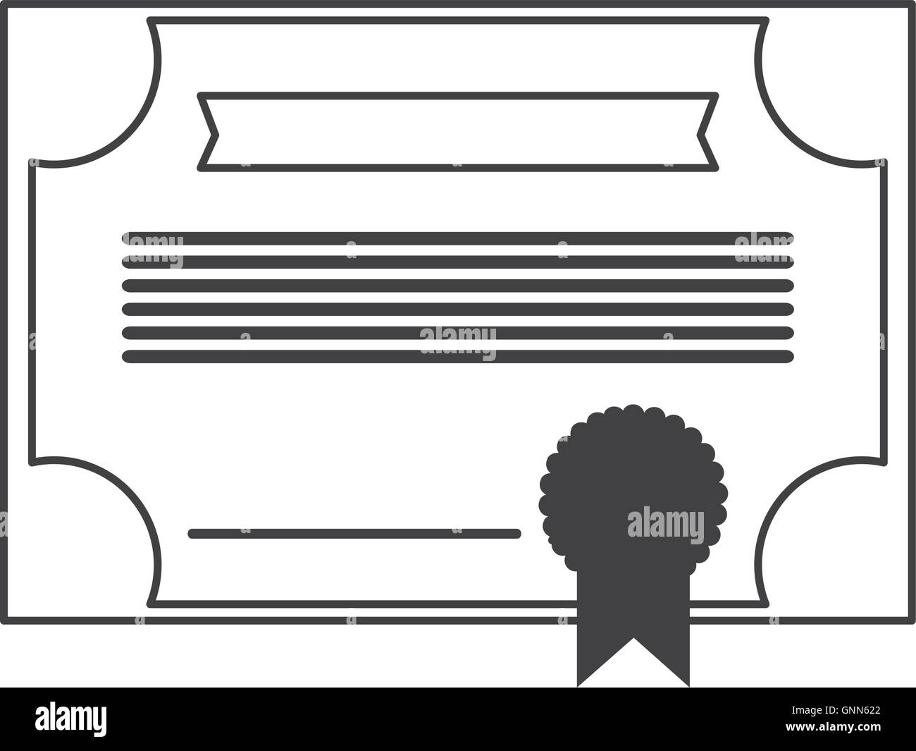 diploma with seal stamp design Stock Vector Image & Art - Alamy
