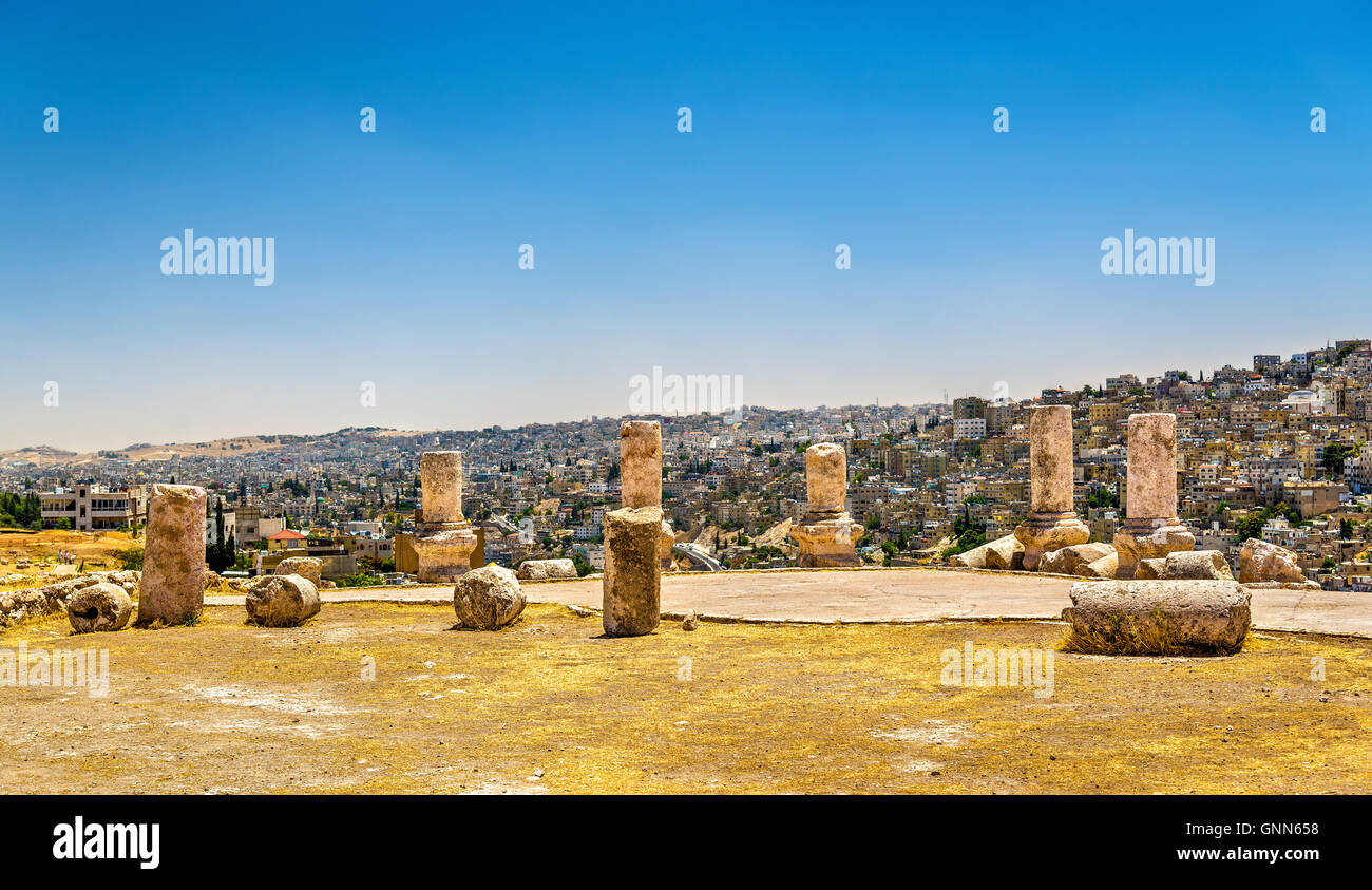 Ruins of the Amman Citadel Stock Photo - Alamy