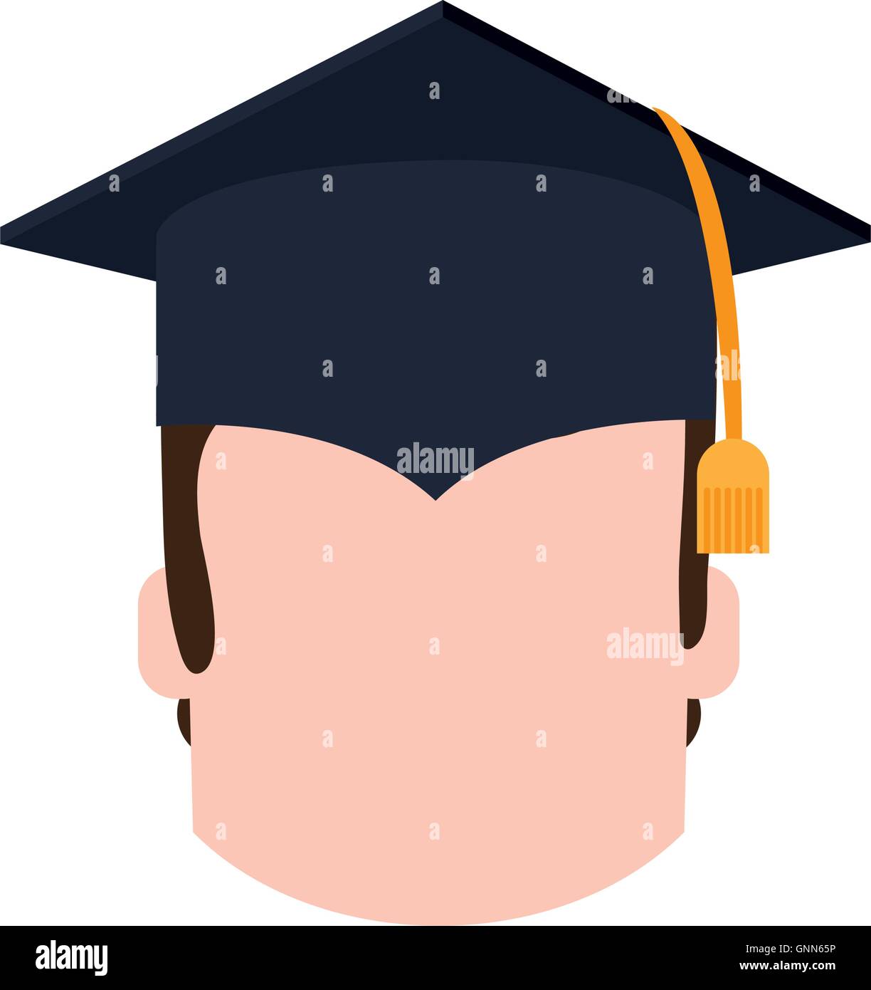 boy head graduation cap design Stock Vector Image & Art - Alamy