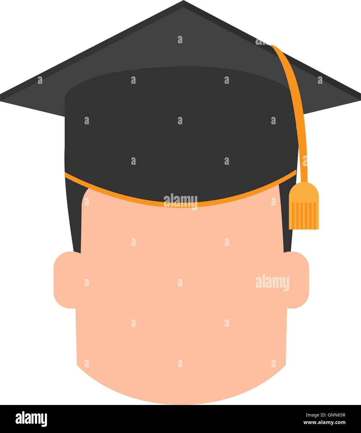 boy head graduation cap design Stock Vector Image & Art - Alamy