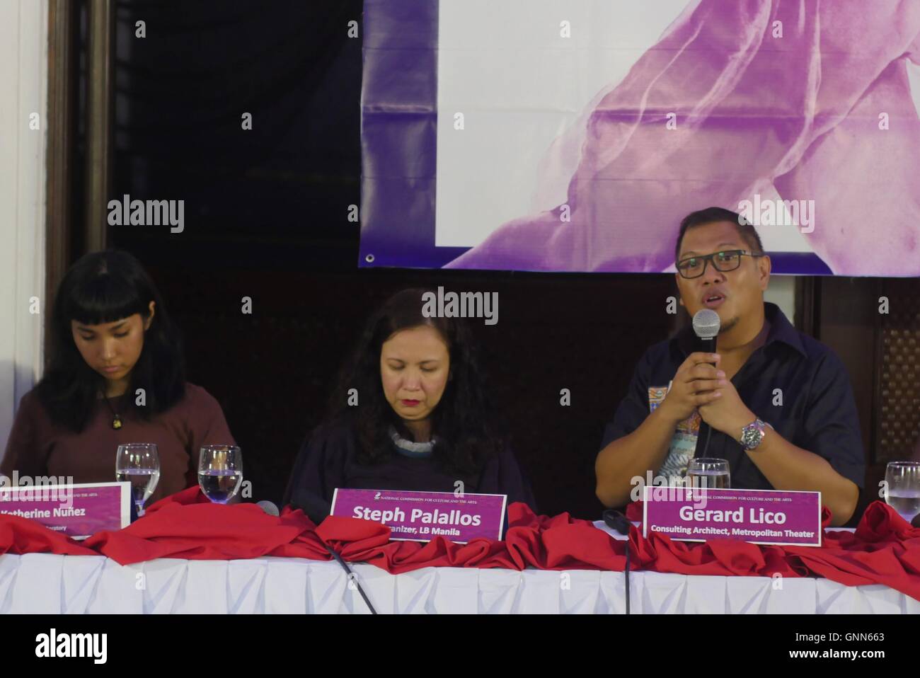 Manila, Philippines. 31st Aug, 2016. Gerard Lico, consulting architect ...