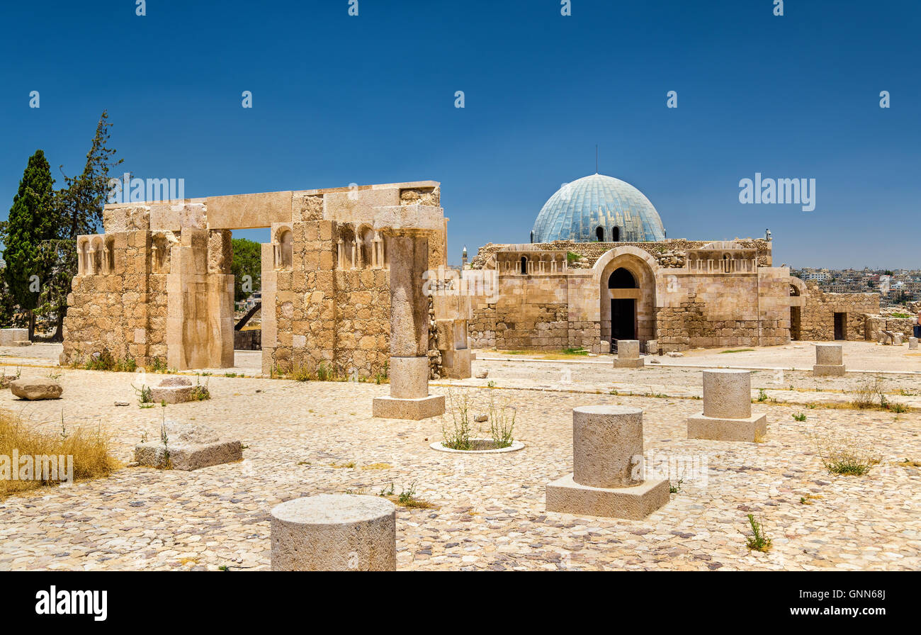 Umayyad Palace at the Amman Citadel Stock Photo - Alamy
