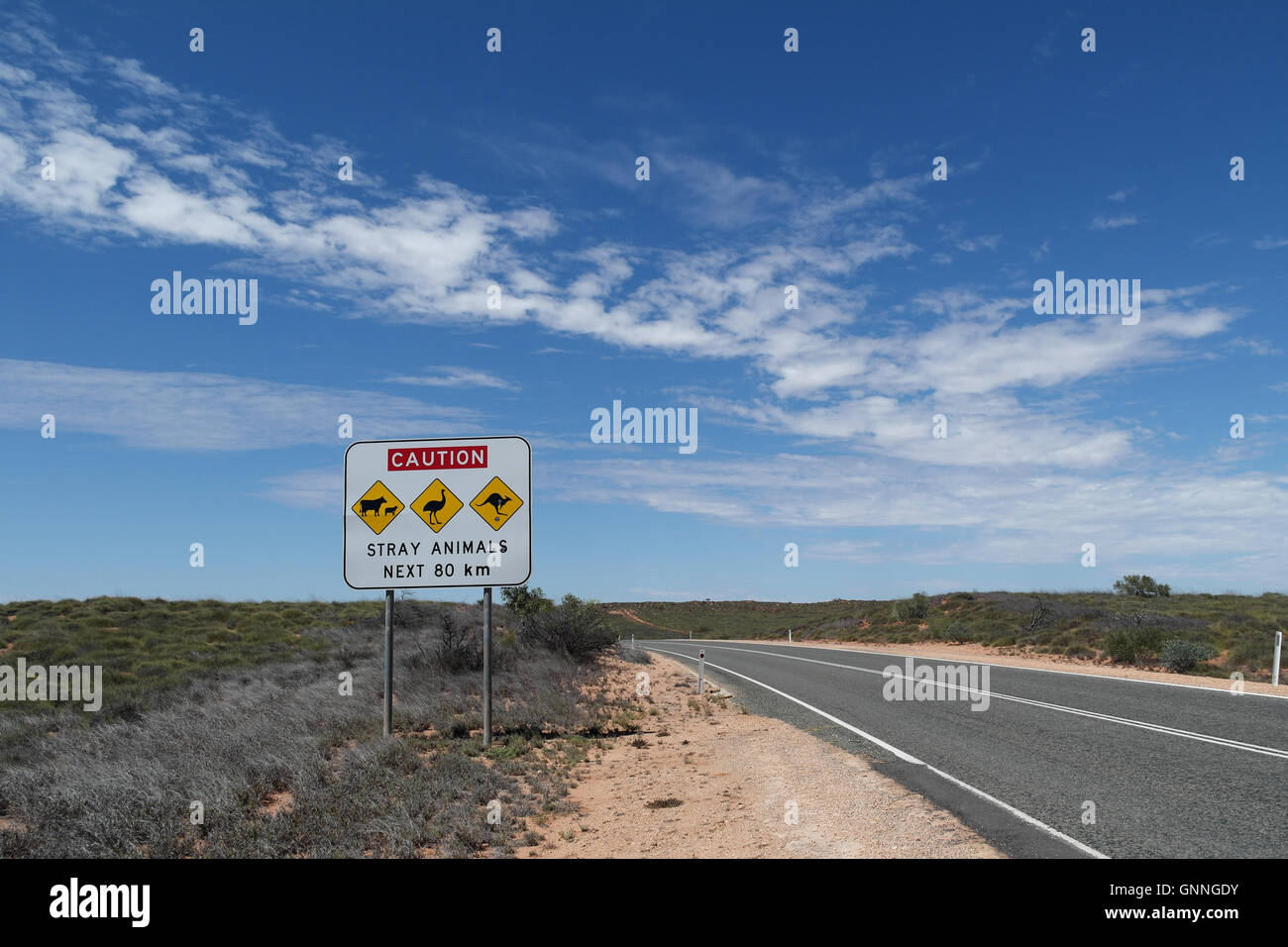 Australian Outback Highway Sign High Resolution Stock Photography and ...