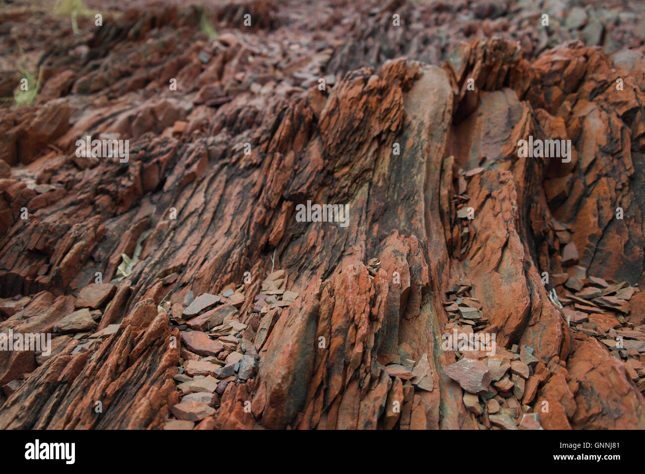 Stone formation in Karijini National Park, Pilbara - Australia Stock ...