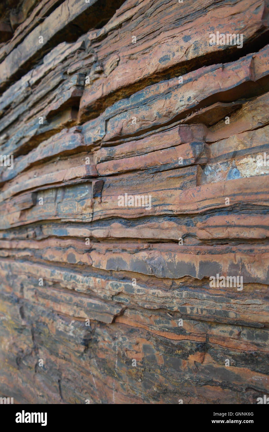 Stone formation in Karijini National Park, Pilbara - Australia Stock ...