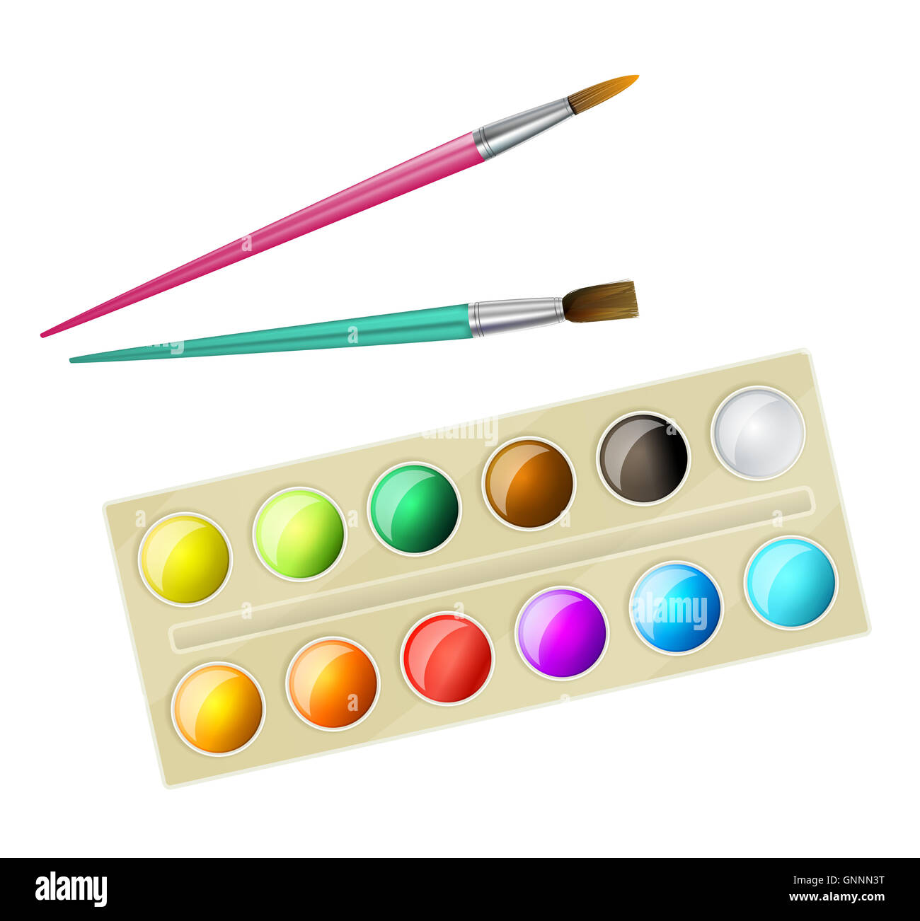 Paintbox hi-res stock photography and images - Alamy