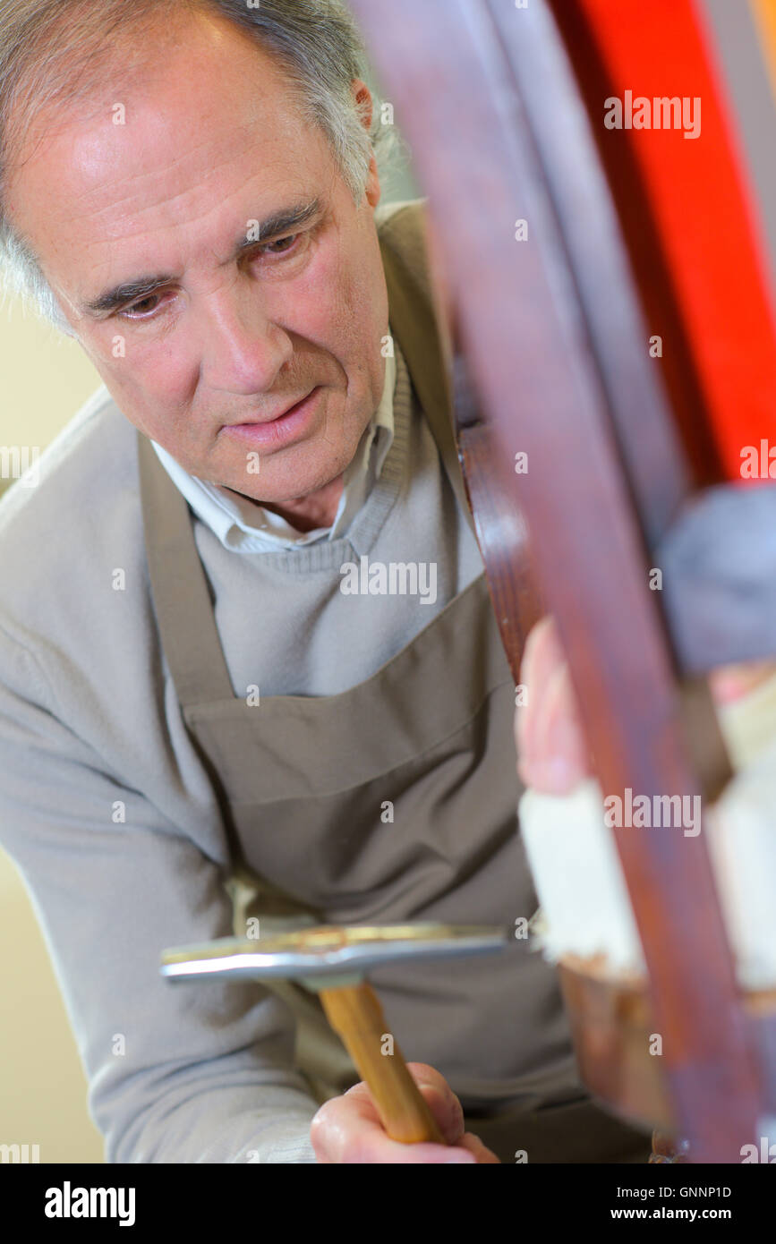 Repairing a chair Stock Photo - Alamy